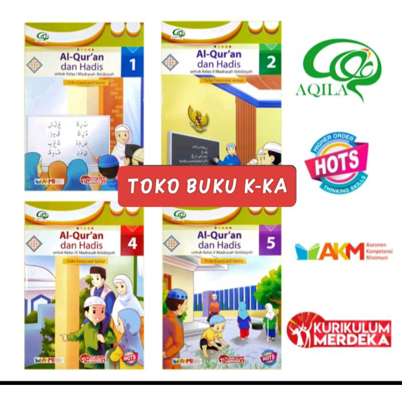 Jual BUKU AQILA AL-QUR'AN DAN HADIST SD/MI KURIKULUM MERDEKA TIGA SERANGKAI | Shopee Indonesia