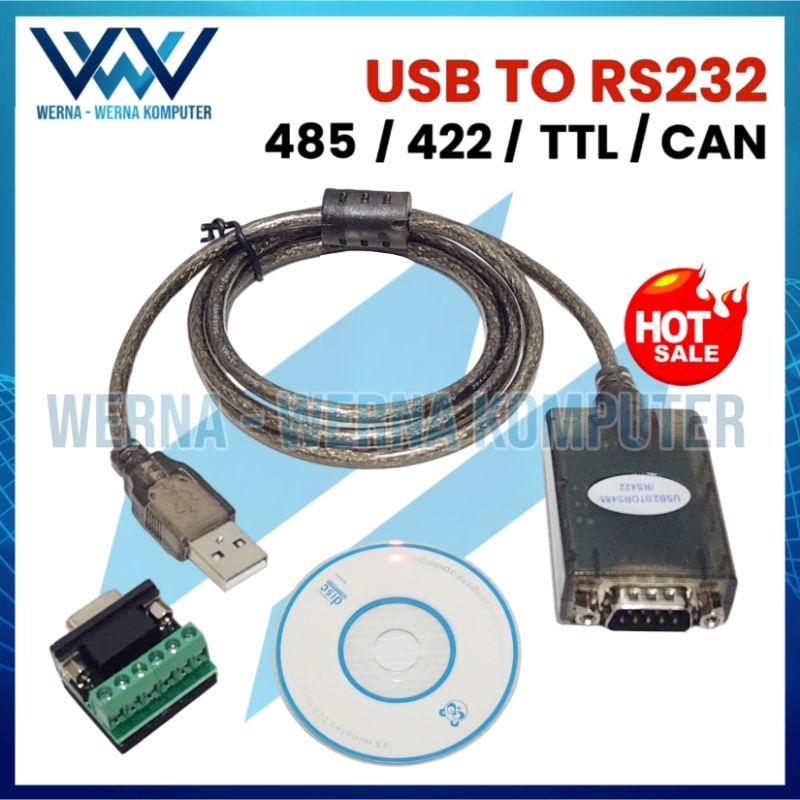 Jual Kabel USB to Serial RS232 / RS485 / RS422 Converter adapter 1 Meter | Shopee Indonesia
