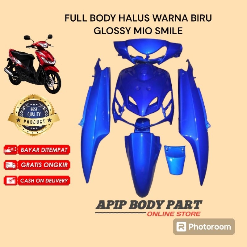 Jual FULL BODY HALUS WARNA BIRU, MIO SMILE + BUBLE WARP & KARDUS TEBAL ...