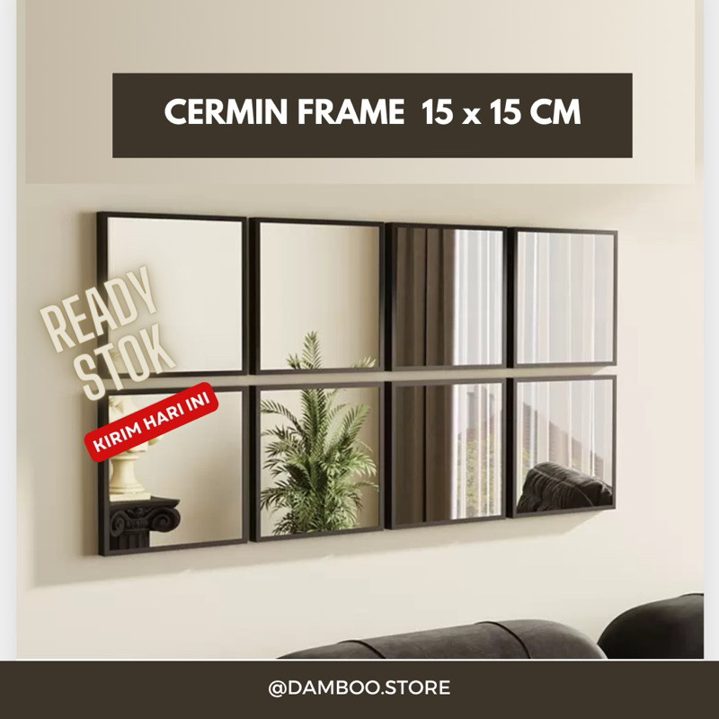 Jual cermin frame aesthetic cermin dekorasi dinding cermin tempel ...
