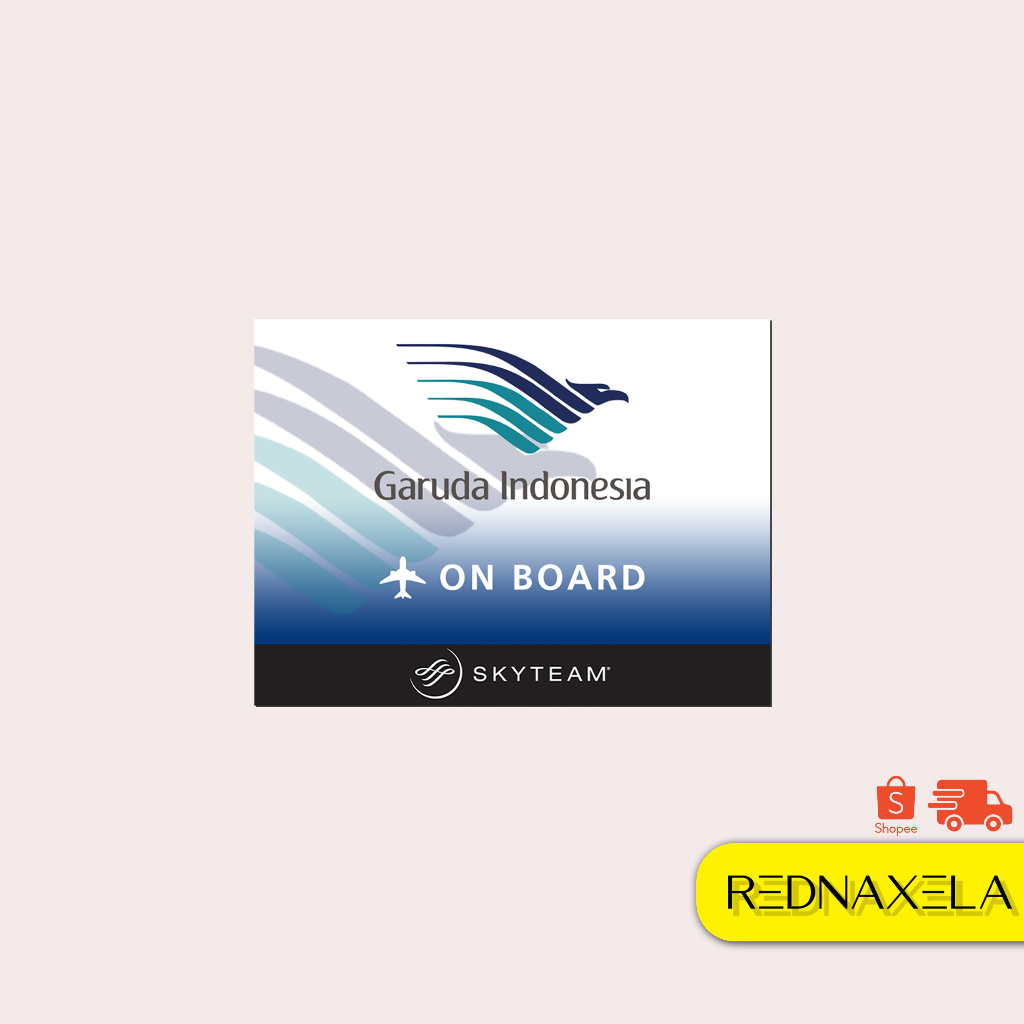Jual Stiker Vinyl Garuda Indonesia Stiker Koper On Board Sign Sticker ...