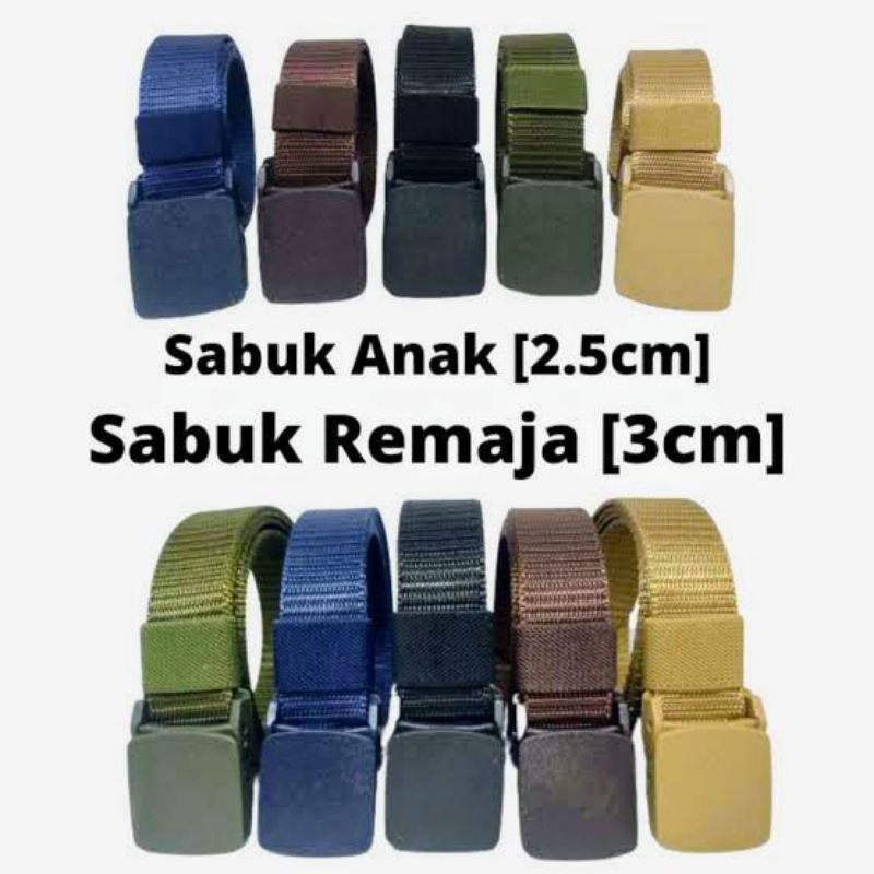 Jual sabuk anak TK dan SD kain kampas | Shopee Indonesia
