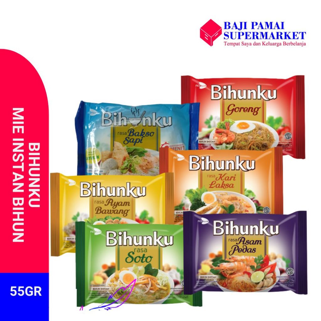 Jual Bihunku Mie Bihun Instan 55gr | Shopee Indonesia
