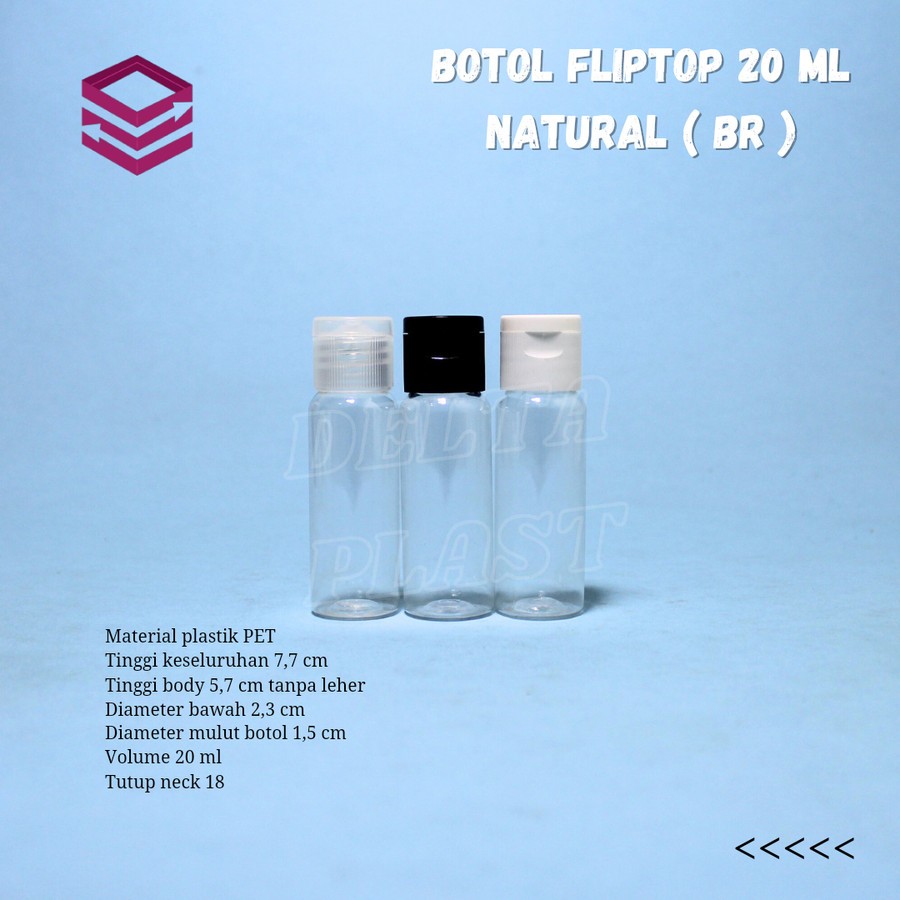 Jual botol fliptop 20 ml pet / fliptop varian warna | Shopee Indonesia