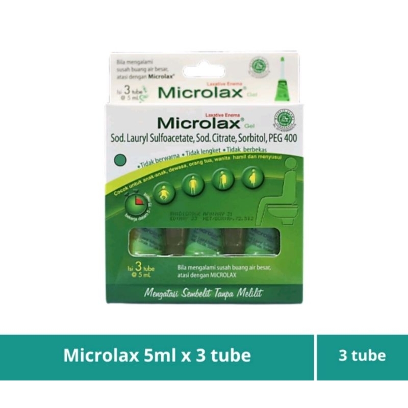 Jual MICROLAX isi 3- mengatasi sembelit tanpa melilit | Shopee Indonesia