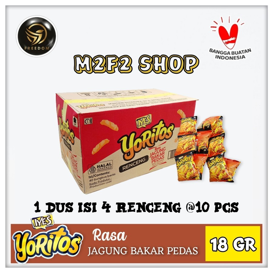Jual Iyes Snack Yoritos Spicy Roasted Corn Flavour | Camilan Rasa ...