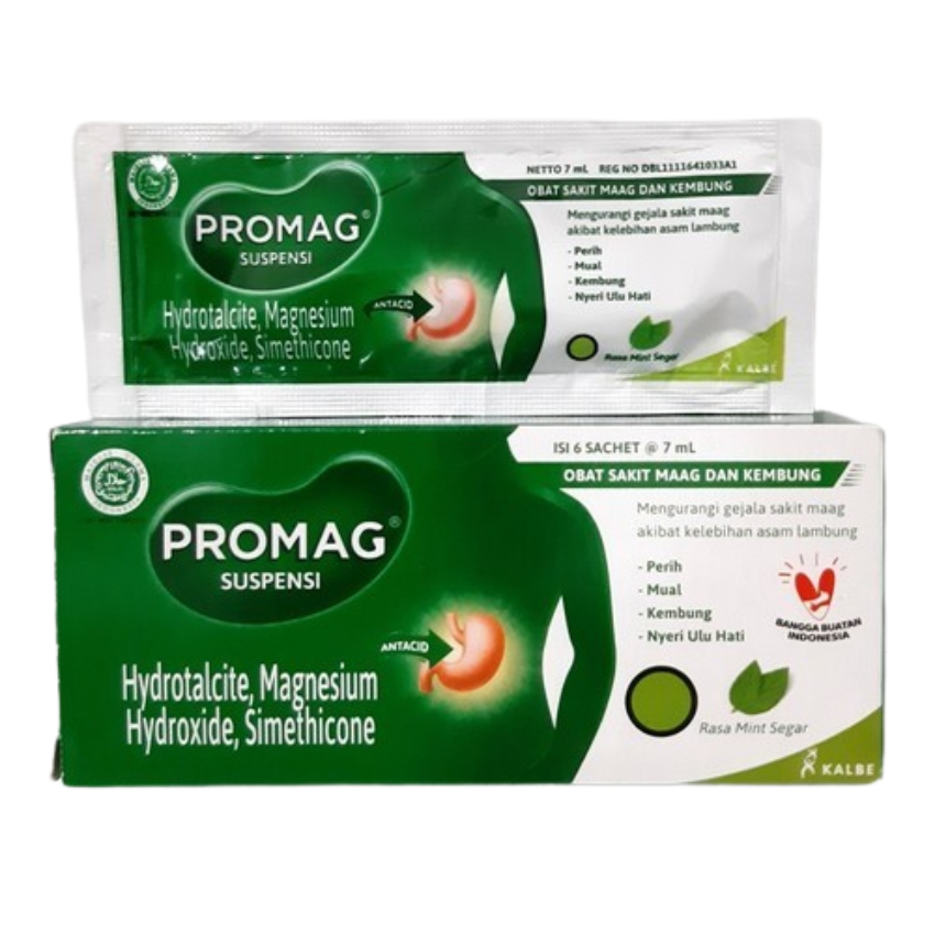 Jual Promag Suspensi Obat Sakit Maag 10mL 6 Sachet | Shopee Indonesia