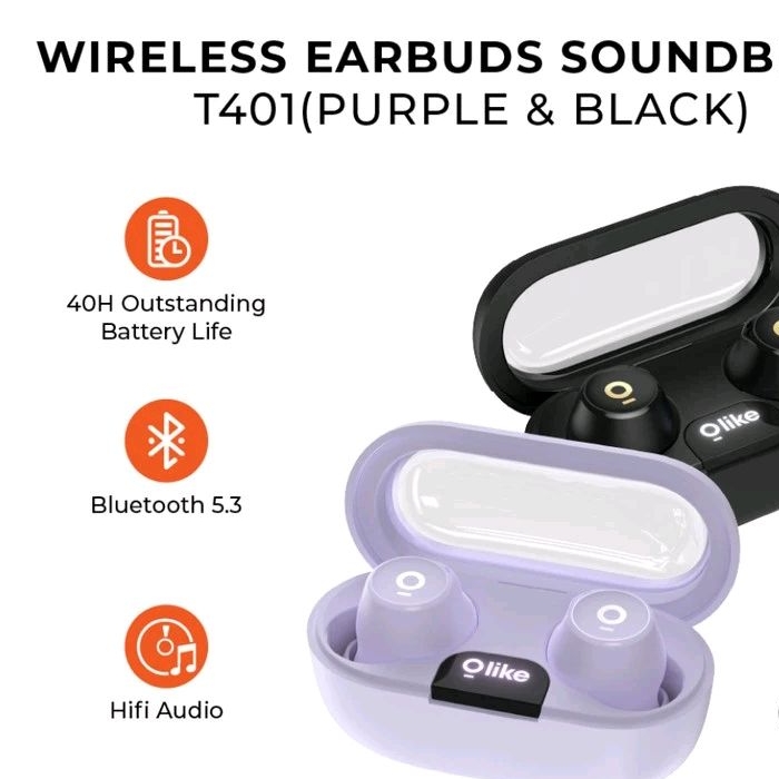 Jual OLIKE T401 TRUE WIRELESS BLUETOOTH EARPHONE EARBUDS TWS GARANSI ...