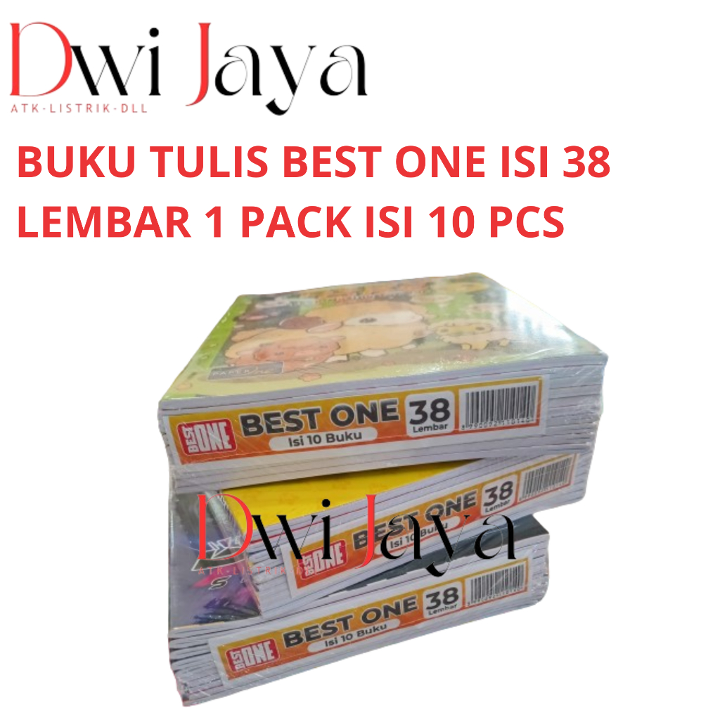 Jual PACK / PROMO BUKU TULIS BEST ONE ISI 38 LEMBAR \ 1 PACK ISI 10 PCS ...