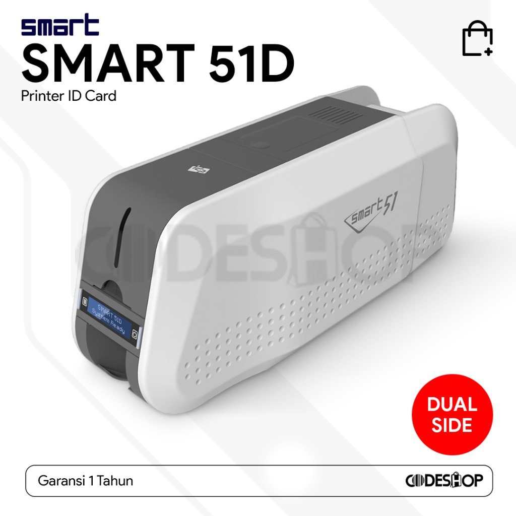 Jual Printer Kartu SMART 51D Dual Side 300 dpi USB Cetak Kartu ID Card ...
