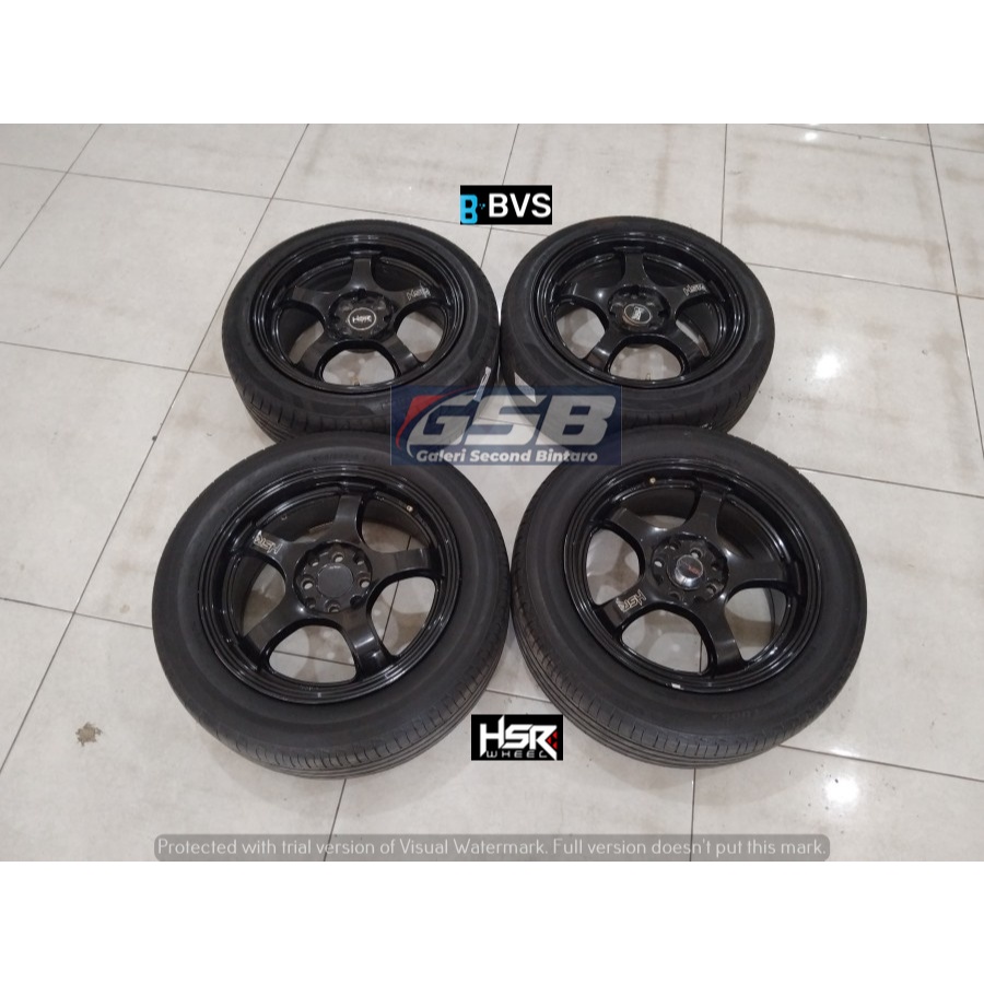 Jual DI jual velg mobil type THREE(HSR) R16X7 8X100/114,3 ET 42 BLACK ...