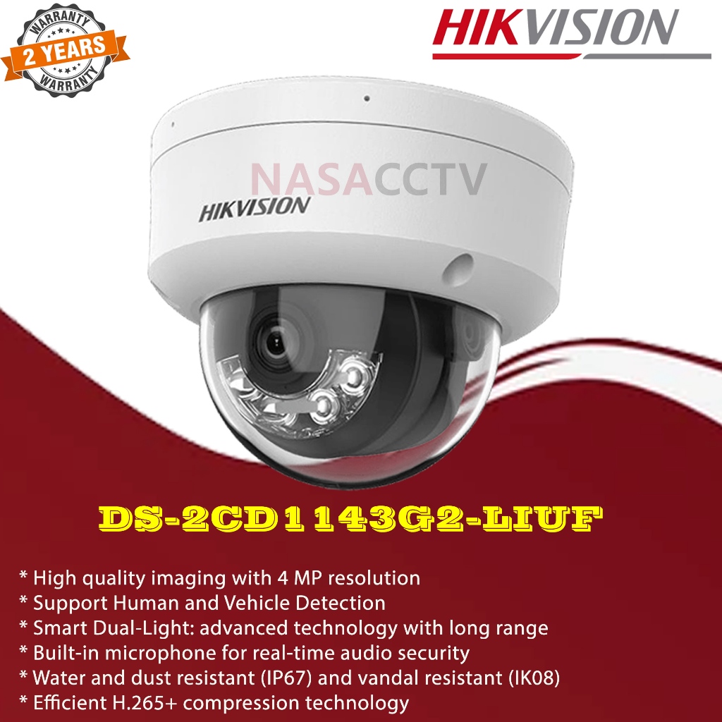 Jual HIKVISION CCTV IP CAMERA DS-2CD1143G2-LIUF | Shopee Indonesia