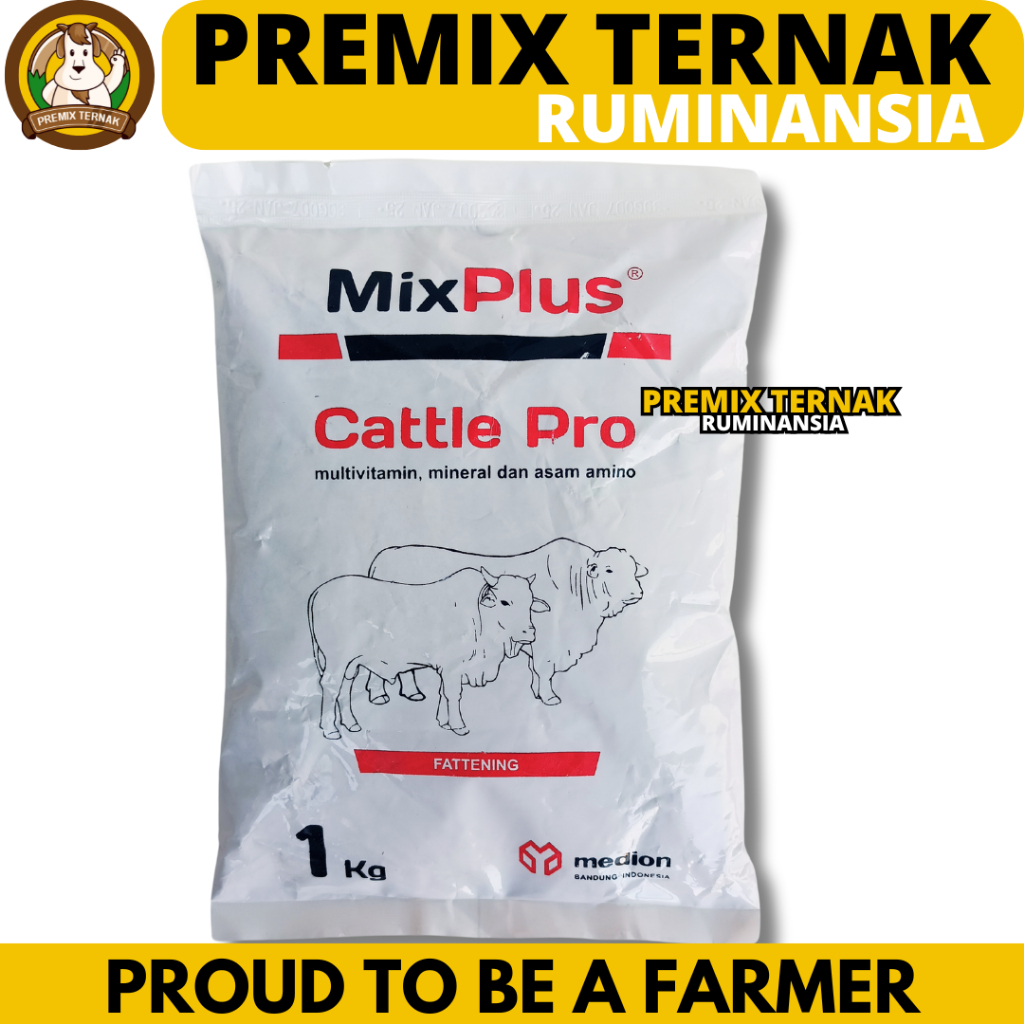 Jual MIX PLUS CATTLE PRO 1KG - Premix Penggemuk & Nafsu Makan Sapi ...