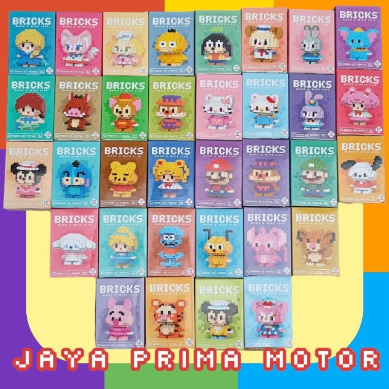 Jual mini bricks karakter kartun susun balok | Shopee Indonesia