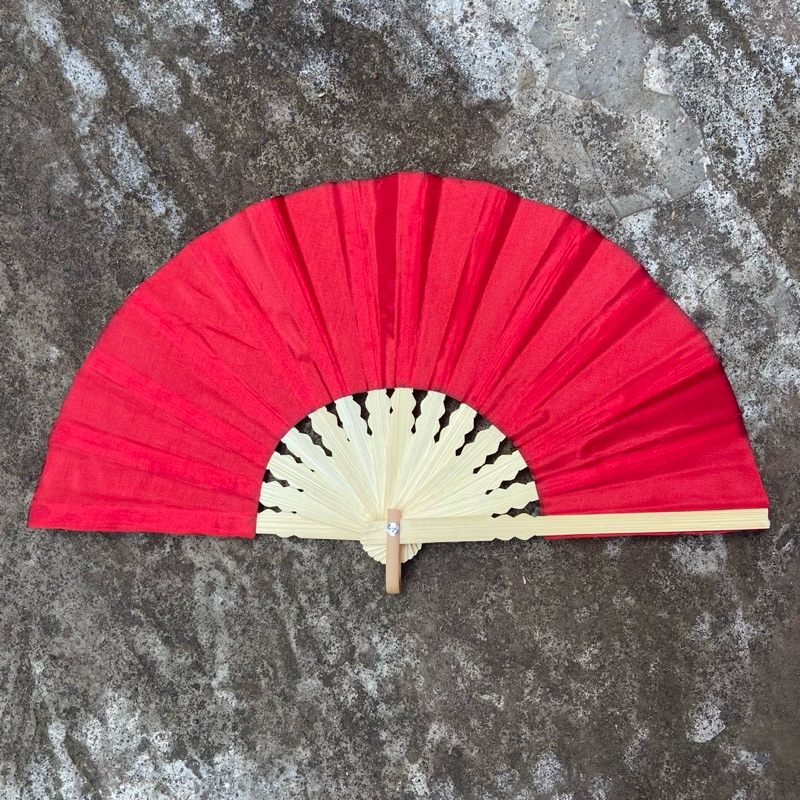 Jual Kipas Tangan Lipat Bambu / Kipas Tari / Kipas Karnaval Ukuran 19 ...