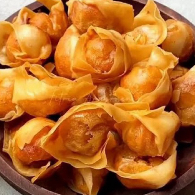 Jual Mini Wonton Goreng Pangsit Mini Crispy Pangsit Goreng Krispi 500gr ...