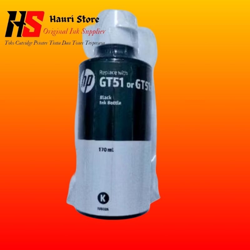 Jual Tinta Hp Ink Bottle GT51 or GT51XL Black (170ml) Original ...