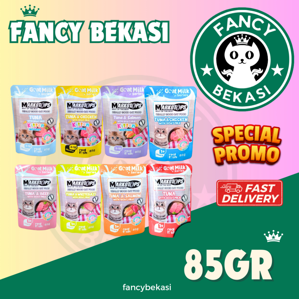 Jual markotops pouch 85gr markotop sachet wet food all variant | Shopee ...