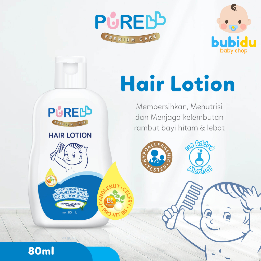Jual PURE BB Baby Hair Lotion 80mL 230mL | Handbody Skincare Peralatan ...
