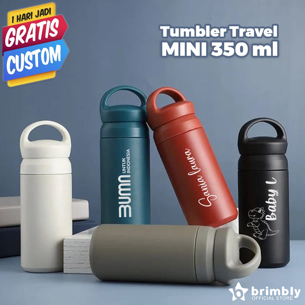 Jual Termos Travel mini 350 ml Termos kopi tahan panas stainlees steel ...