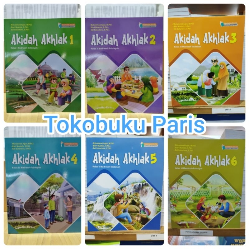 Jual ORI Buku Pelajaran Akidah Akhlak sd MI kelas 1 2 3 4 5 6 Kurikulum Merdeka Yudhistira ...