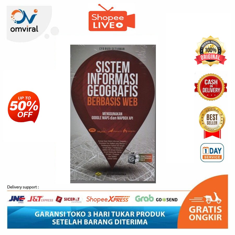 Jual Buku Sistem Informasi Geografis Berbasis Web Menggunakan Google Maps dan Mapbox API ...