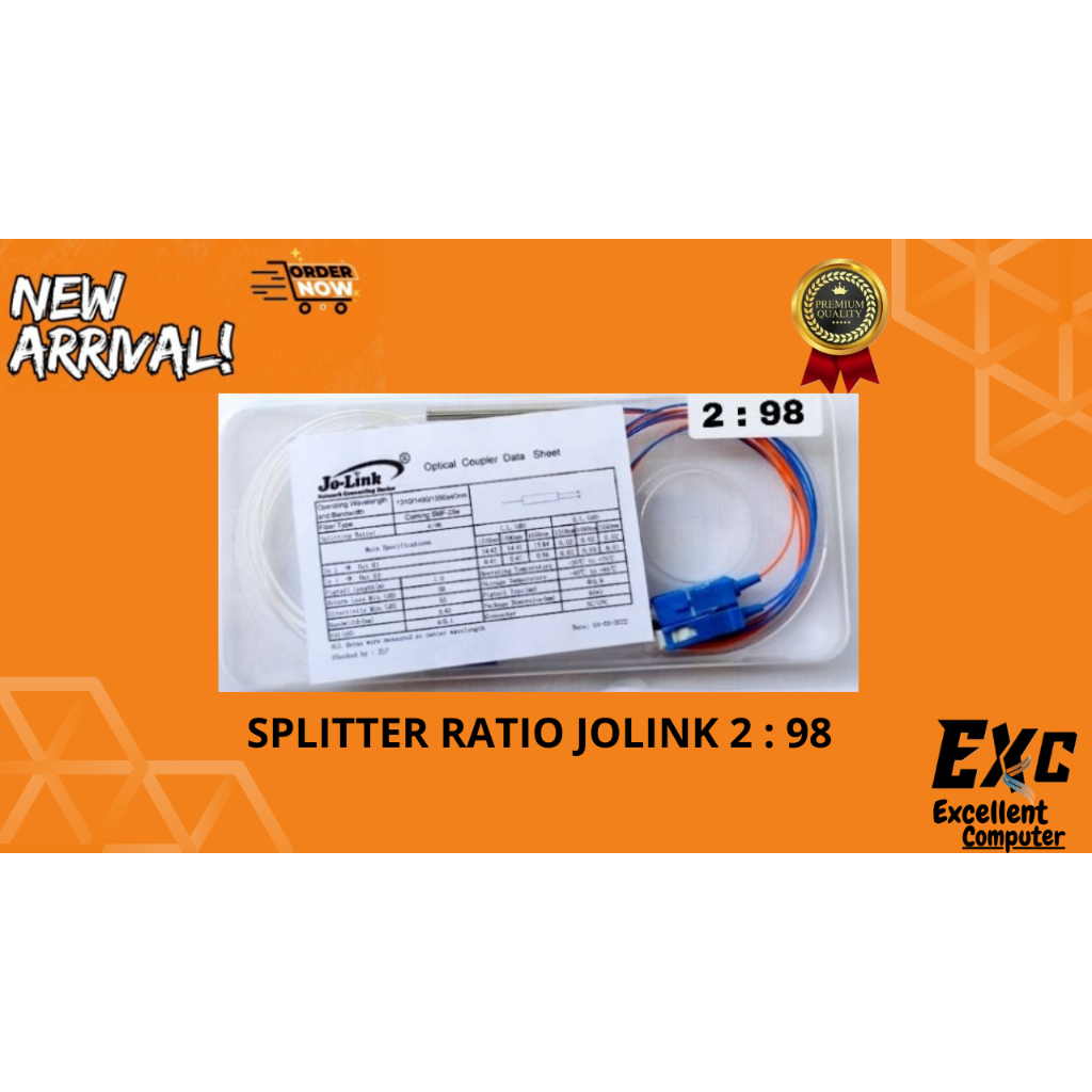 Jual Splitter Ratio Fiber Optic 2 : 98 SC / UPC | Shopee Indonesia