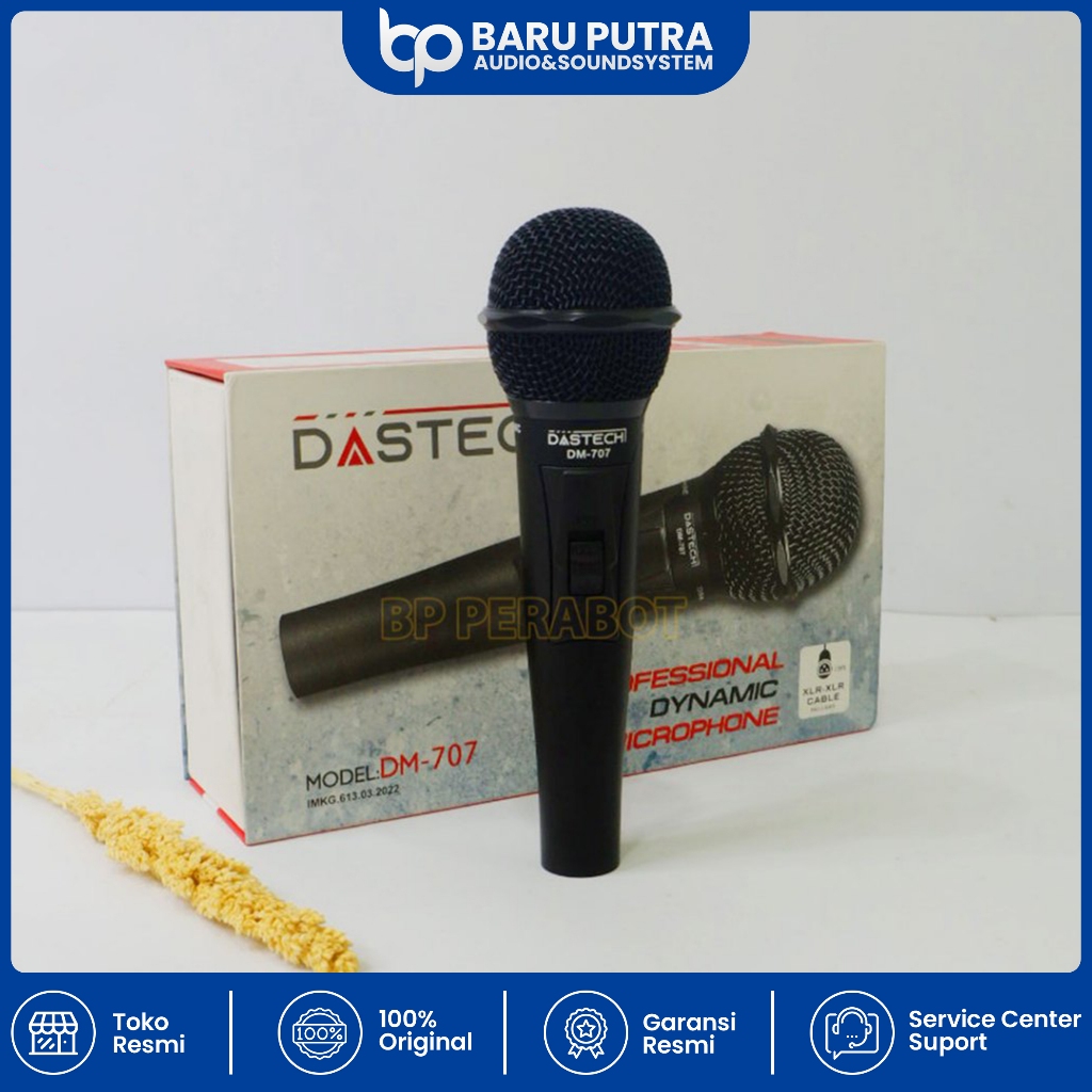 Jual Mic DASTECH DM-707 +Switch | Microphone Vocal / Instrument DM707 ...