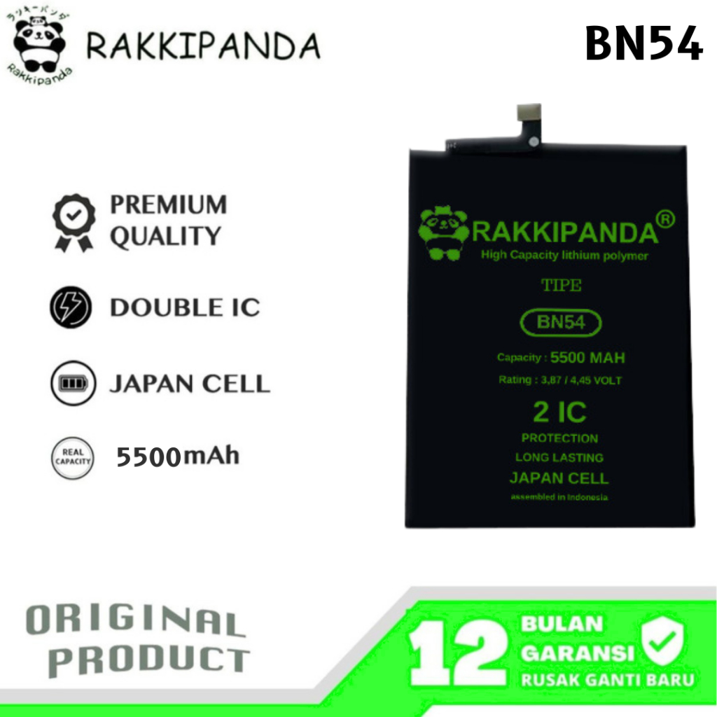 Jual RakkiPanda - BN54 Redmi Note 9 / Redmi 9 Batre Batrai Baterai ...