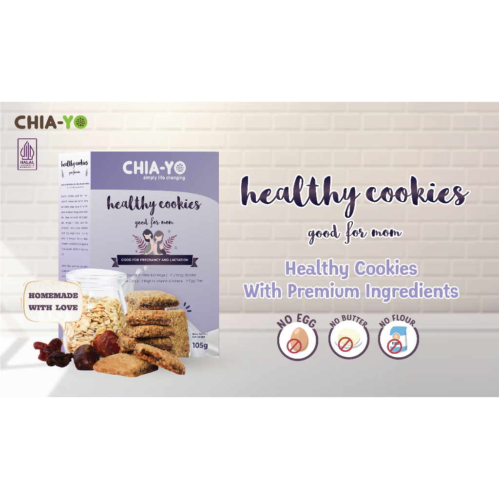Jual Chiayo Healthy Cookies for Mom (Good for Pregnancy & Lactation ...