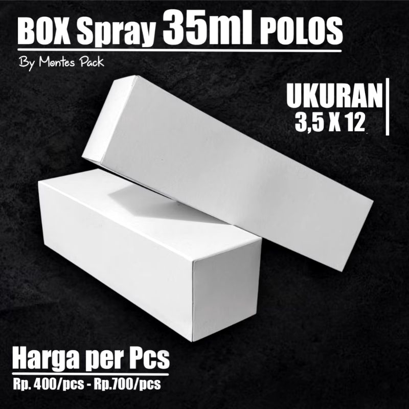 Jual Spray Box POLOS 3,5 X 12cm / Kemasan botol jomalonne Cassa Catur ...