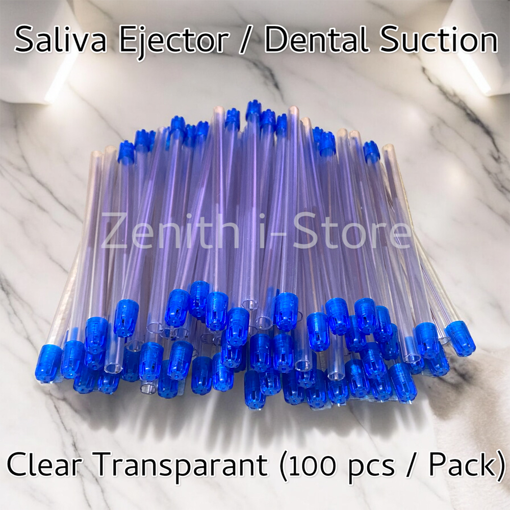 Jual Suction Dental Disposable Dental Saliva Ejector Clear Transparant ...