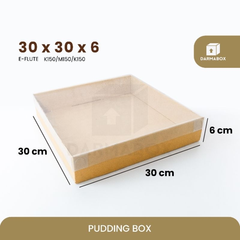 Jual Box Mika 30x30x6 Kemasan Pudding/Hantaran Nikah/Cake/Kotak Nasi ...