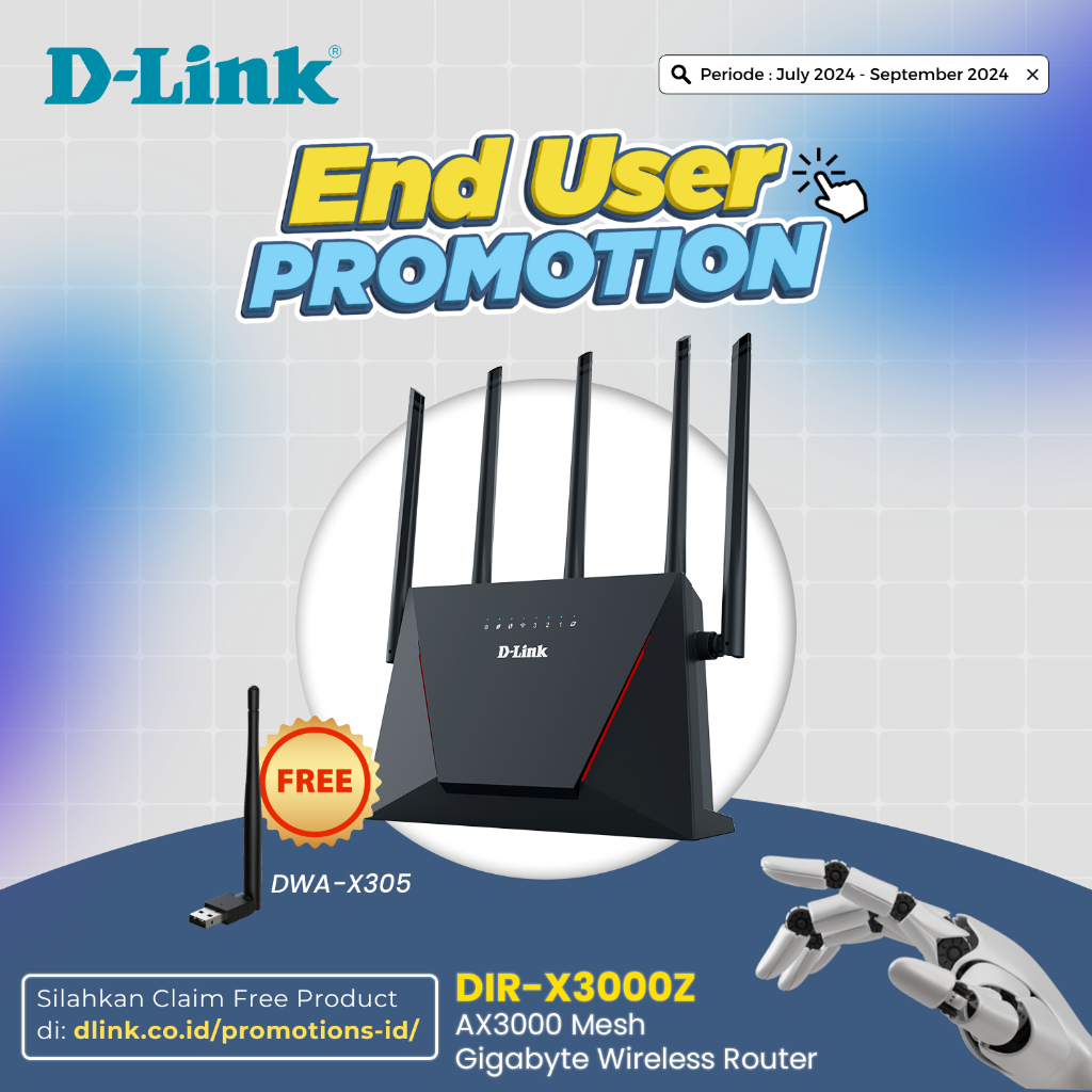 Jual D-LINK DIR-X3000Z EXO AX3000 WI-FI-6 SMART ROUTER | Shopee Indonesia