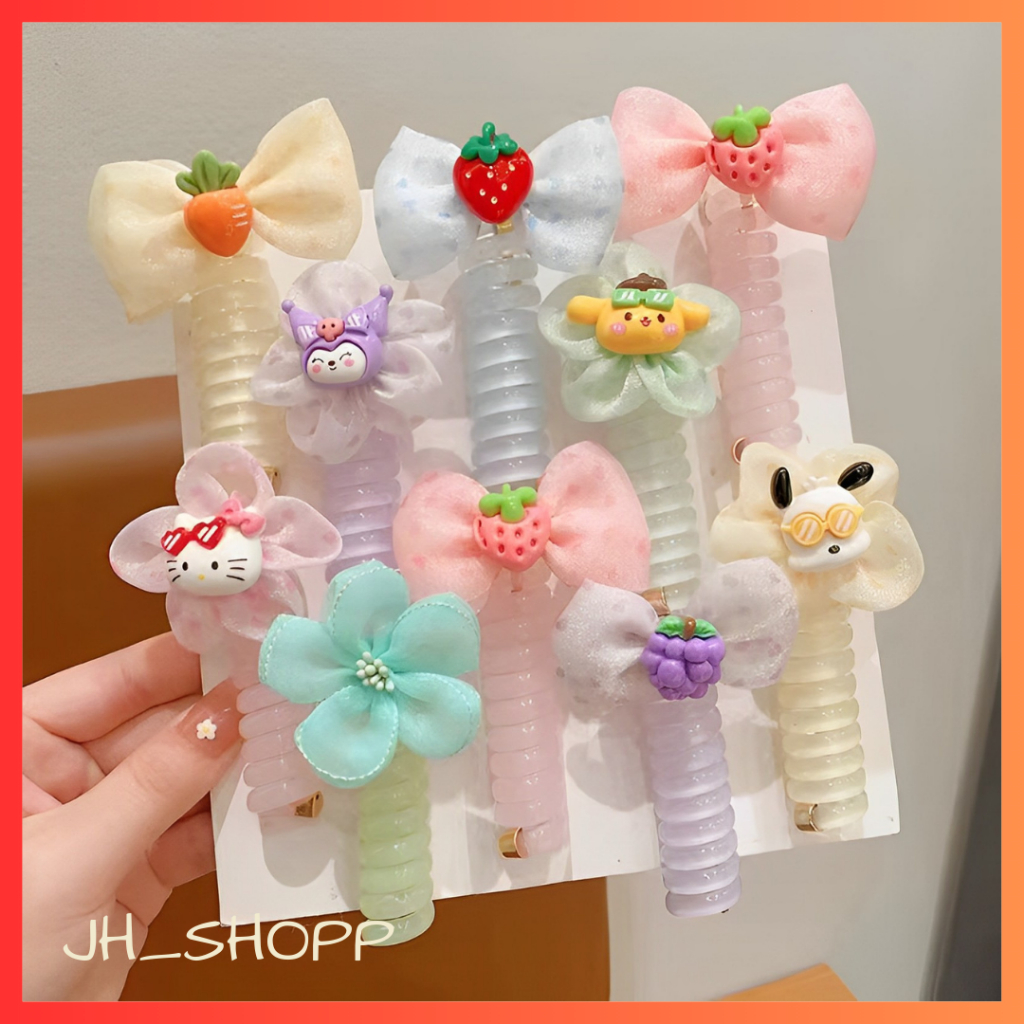 Jual JH Ikat rambut kepala karet anak-anak lucu bergulir saluran ...