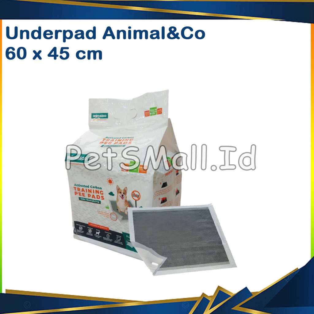 Jual AnimalnCo Underpad Carbon Pee Pad Alas Pipis Anjing 60x45 cm PER 1 ...