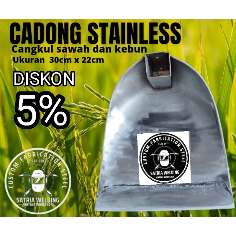 Jual cangkul cadong stainless tebal 1,5mm cangkul stainless cangkul ...
