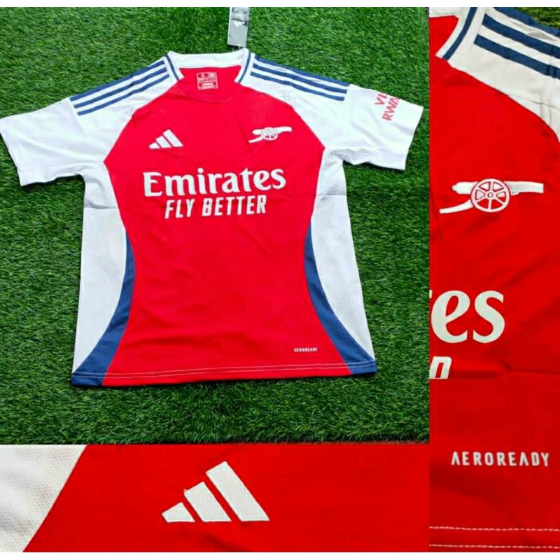 Jual ( BARU) JERSEY BOLA ARSENAL HOME 2024/2025 GRADE ORI | Shopee ...