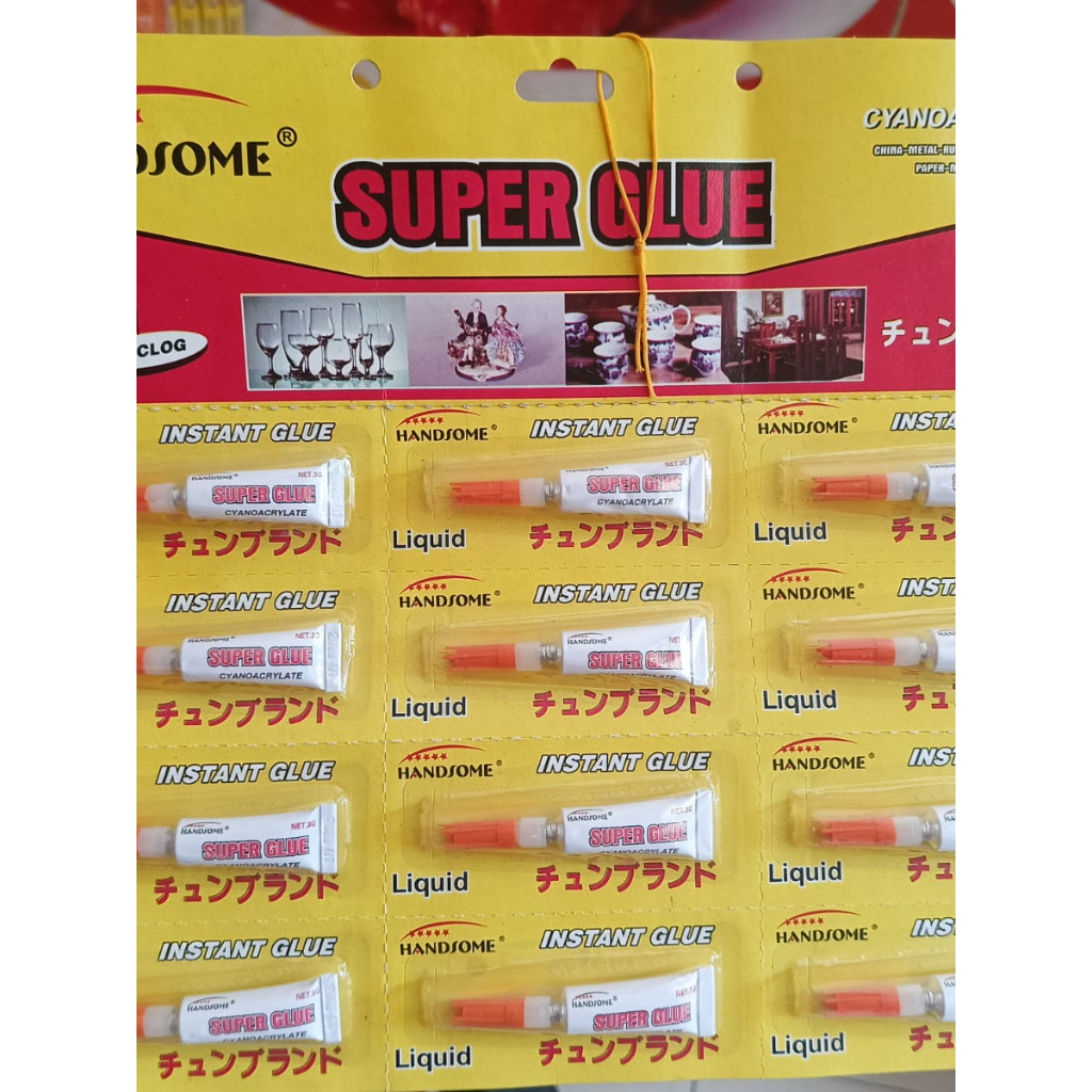 Jual Lem Handsome super glue murah harga per lembar (bukan satuan ...