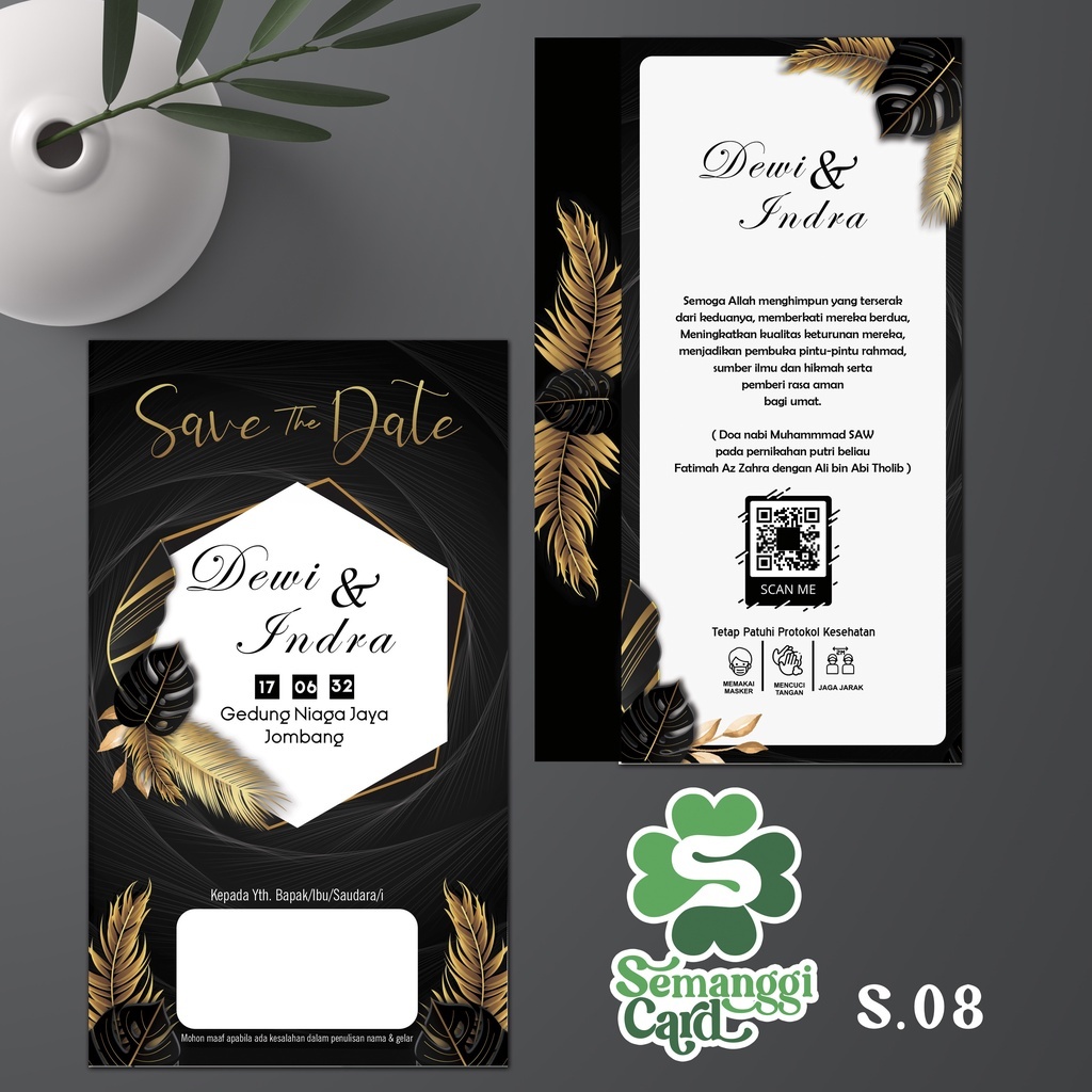 Jual CETAK UNDANGAN PERNIKAHAN MURAH/CETAK KARTU UNDANGAN NIKAH/KARTU ...