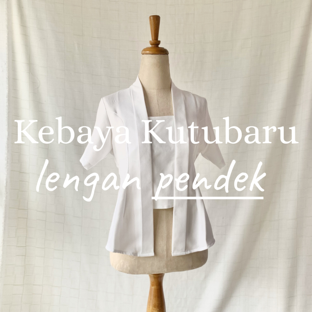 Jual Loewes ATASAN KEBAYA PENDEK MODERN KUTU BARU LINEN LOOK AESTHETIC ...