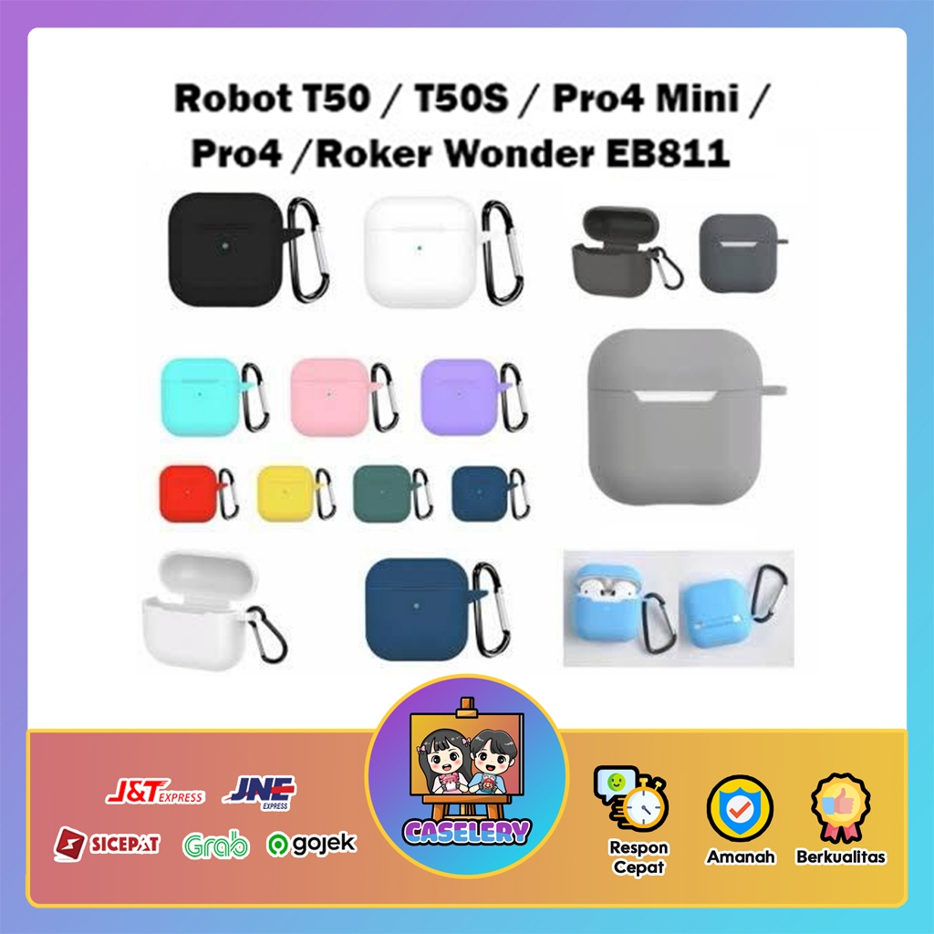 Jual Case Pods Pro 4 / Robot T50S / Roker Eb811 / Ripple True Go ...
