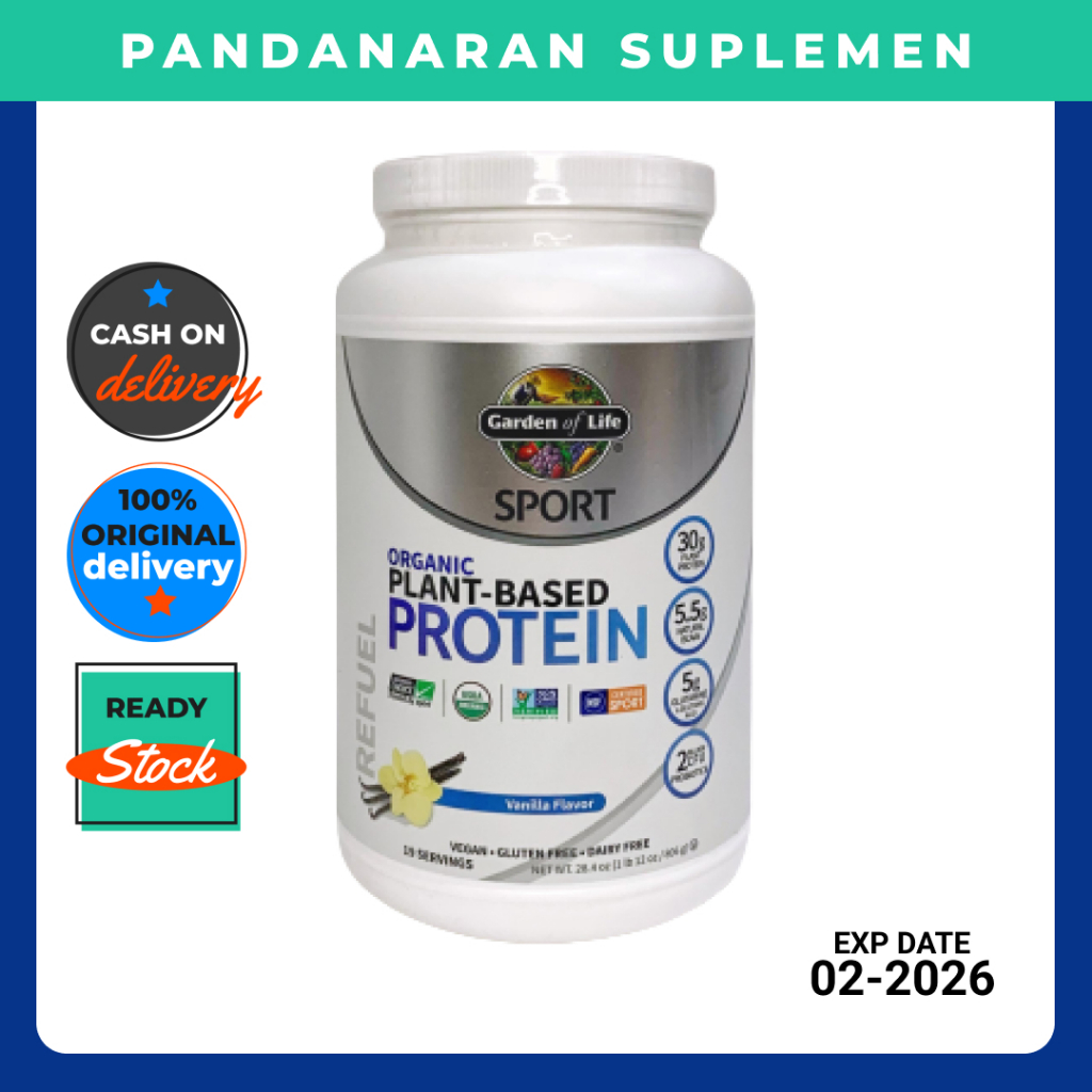 Jual Suplemen Fitnes Plan Based Protein Rasa Vanilla Garden Of Life 840 ...