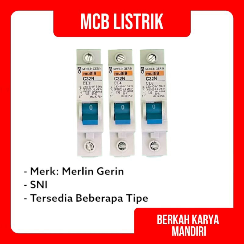Jual MCB LISTRIK / MCB MERLIN GERIN BIRU STANDAR PLN | Shopee Indonesia
