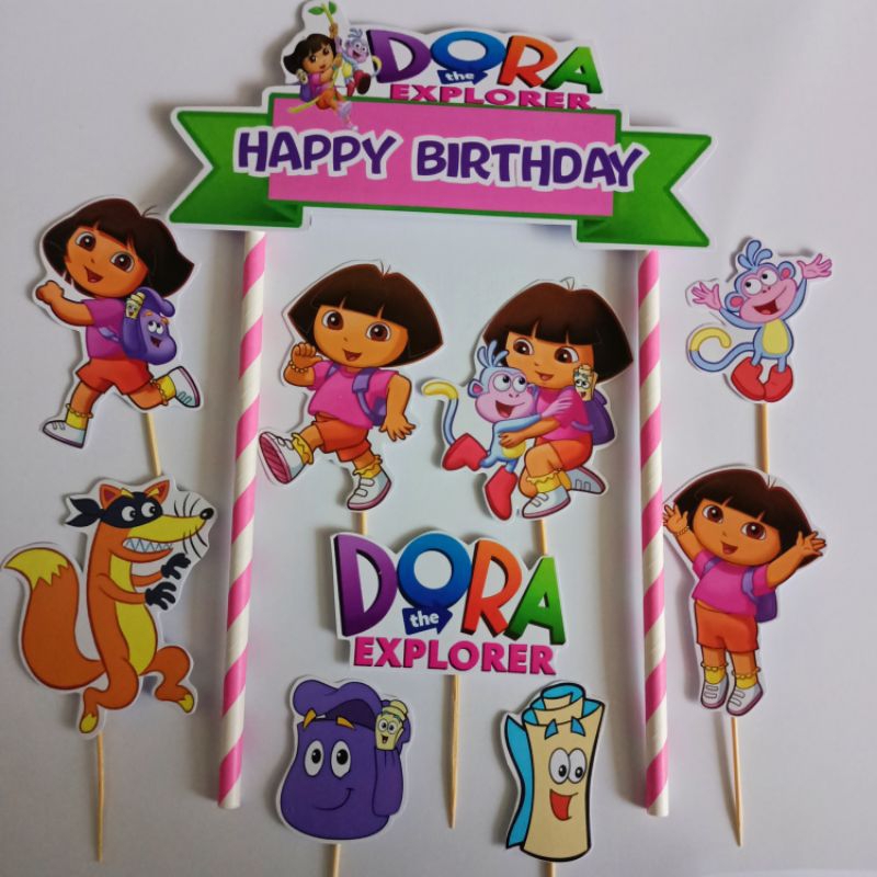 Jual Topper cake karakter Dora | Shopee Indonesia