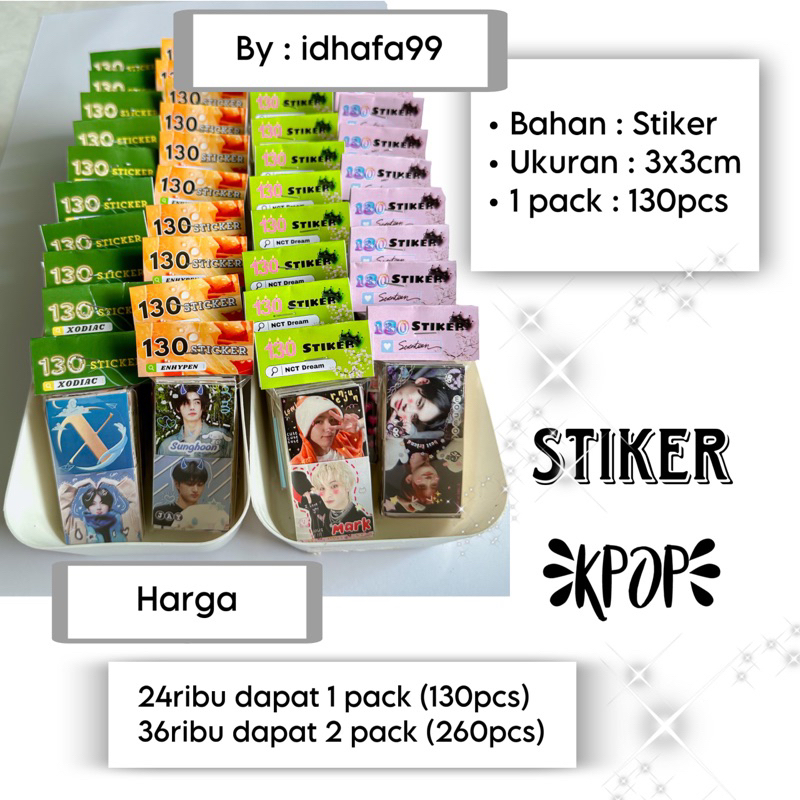 Jual Stiker deco KPOP IVE, BTS, NCT Wish, Enhypen, Xodiac, NCT Dream, & Seventeen isi 130 dan ...