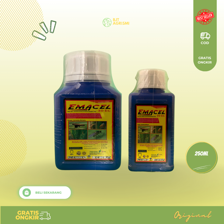 Jual Insektisida Emacel 30EC 100ml 250ml emamektin benzoat 30g/l Hama ...