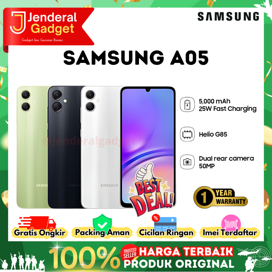 Jual Samsung Galaxy A05 4/64 LTE (no adapter) | Shopee Indonesia