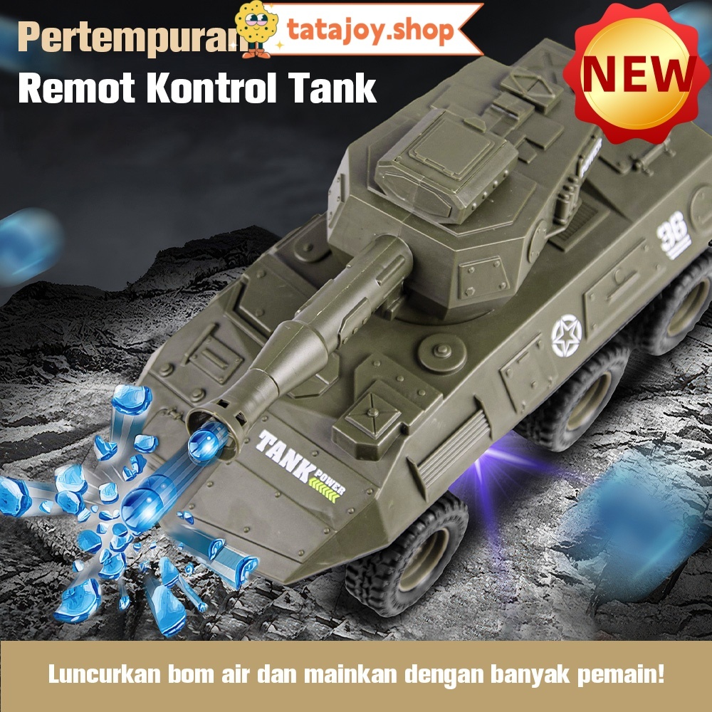 Jual Tatajoy mobil tank remote control mobil tank besar bom air tank militer dengan lampu ada ...