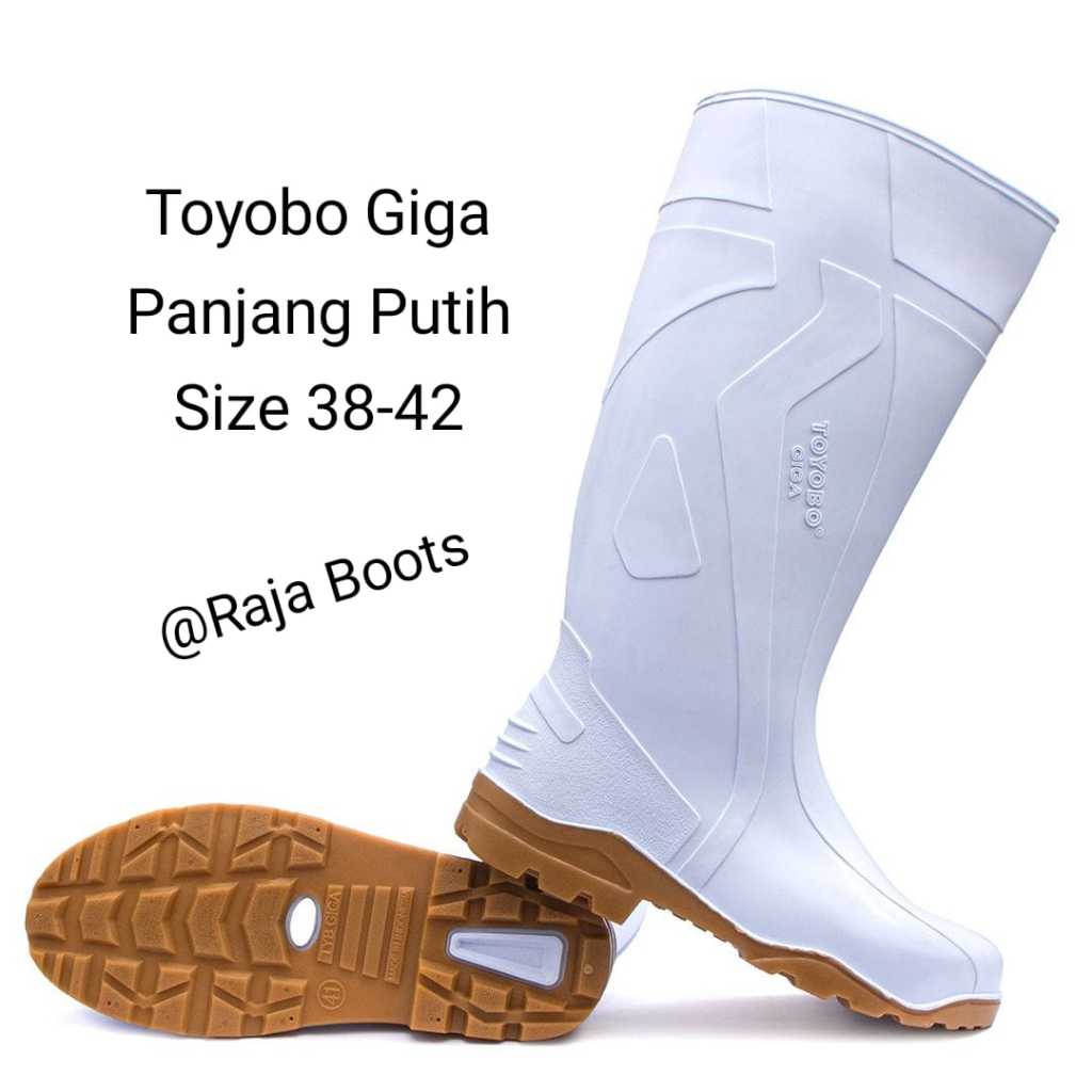 Jual Sepatu Boot Panjang Toyobo Giga Putih | Shopee Indonesia